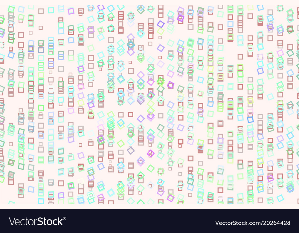 Abstract colored square rectangle shape pattern Vector Image