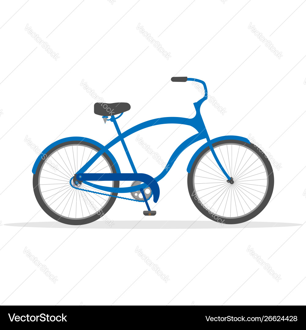 Bike isolated on white background Royalty Free Vector Image
