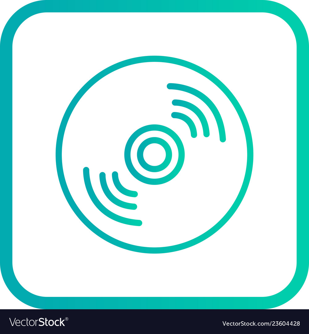 Compact disk icon Royalty Free Vector Image - VectorStock