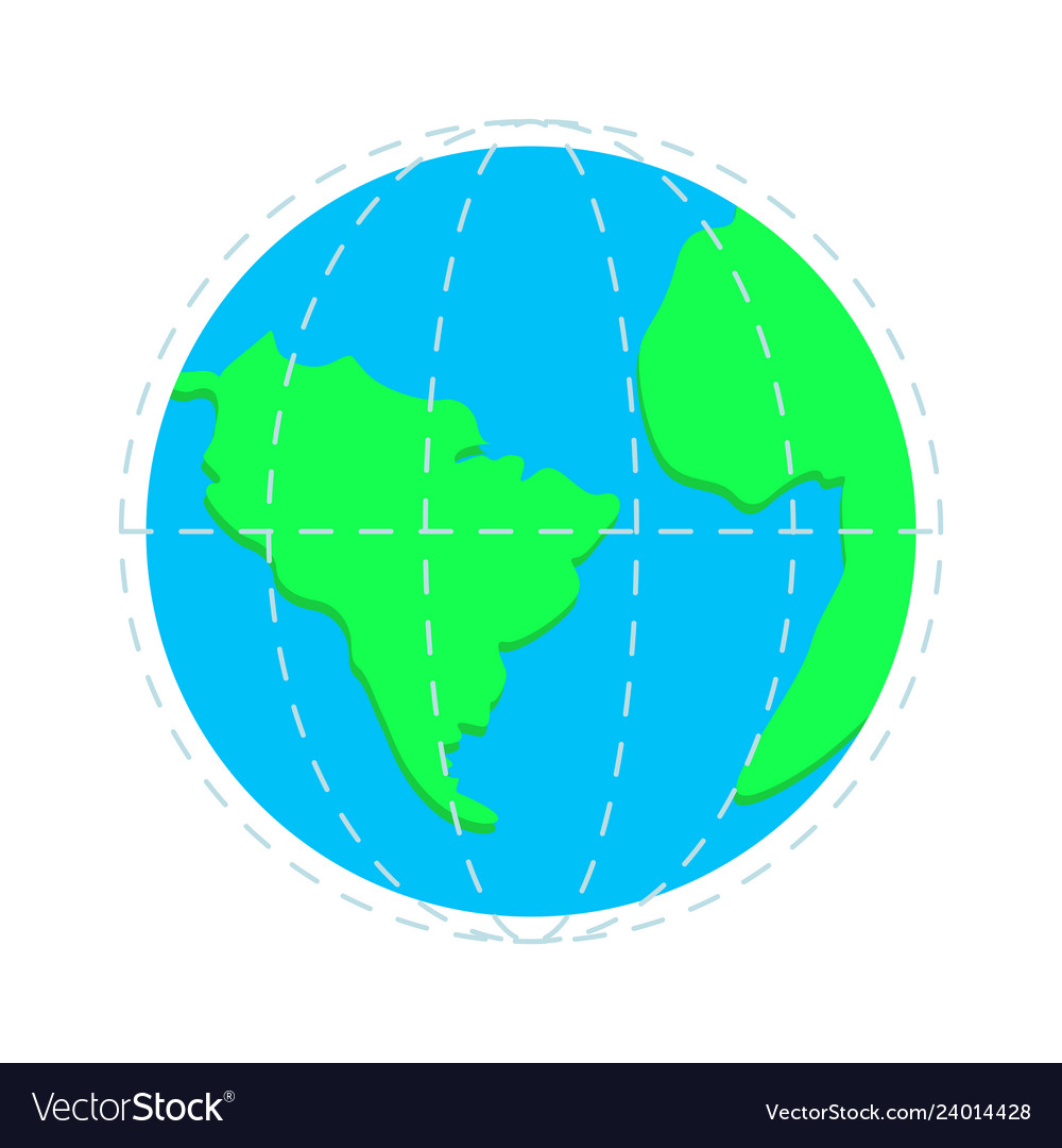 Isolated earth planet Royalty Free Vector Image Isolated earth planet Royalty Free Vector Image