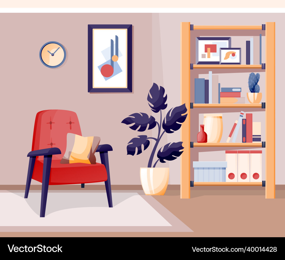 Modern home living room interior design background
