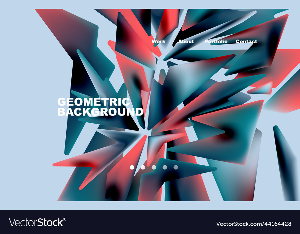 Shards shape composition abstract background web Vector Image