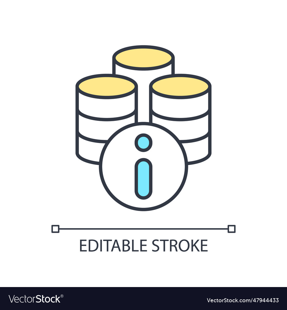 Customizable thin line analytics platform icon Vector Image