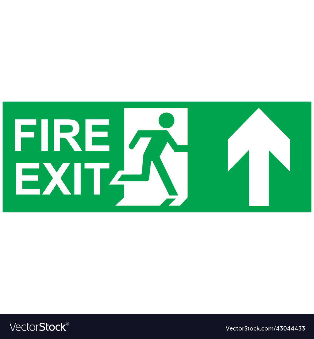 Fire exit Royalty Free Vector Image - VectorStock