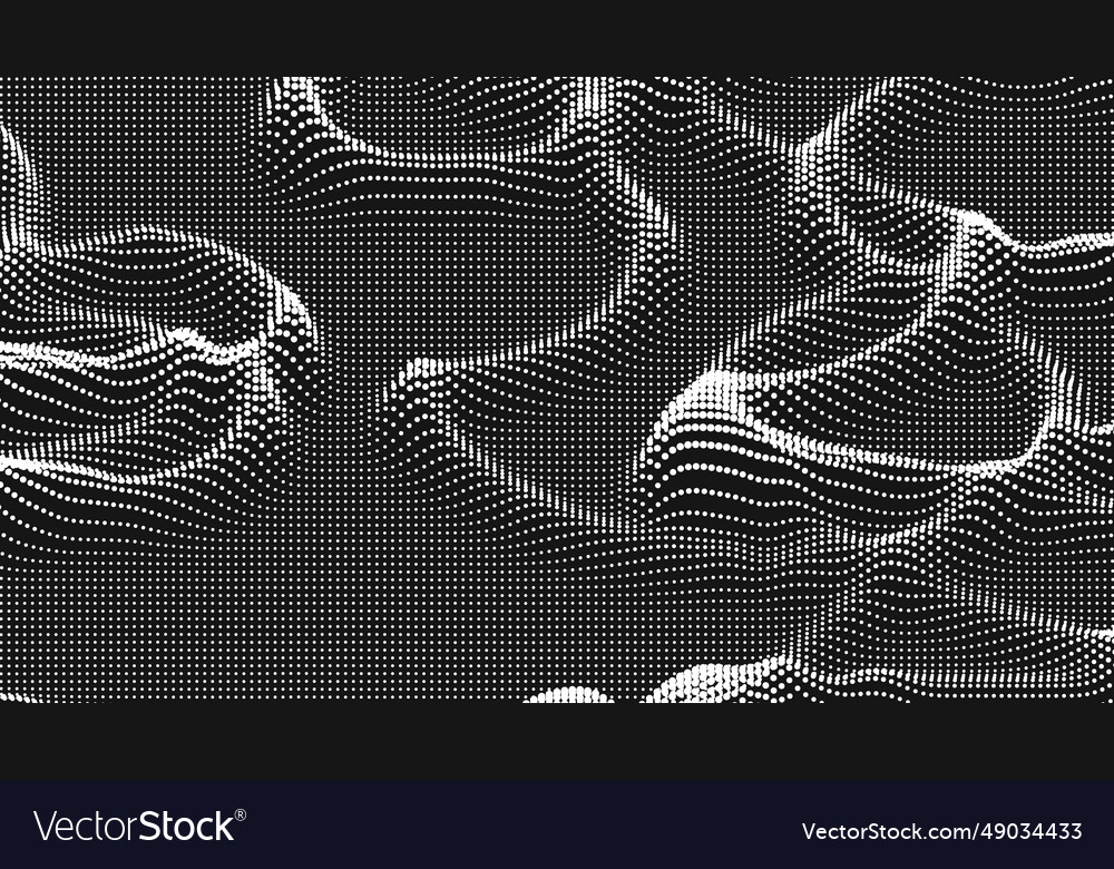 Point wave threads texture abstract dot Royalty Free Vector