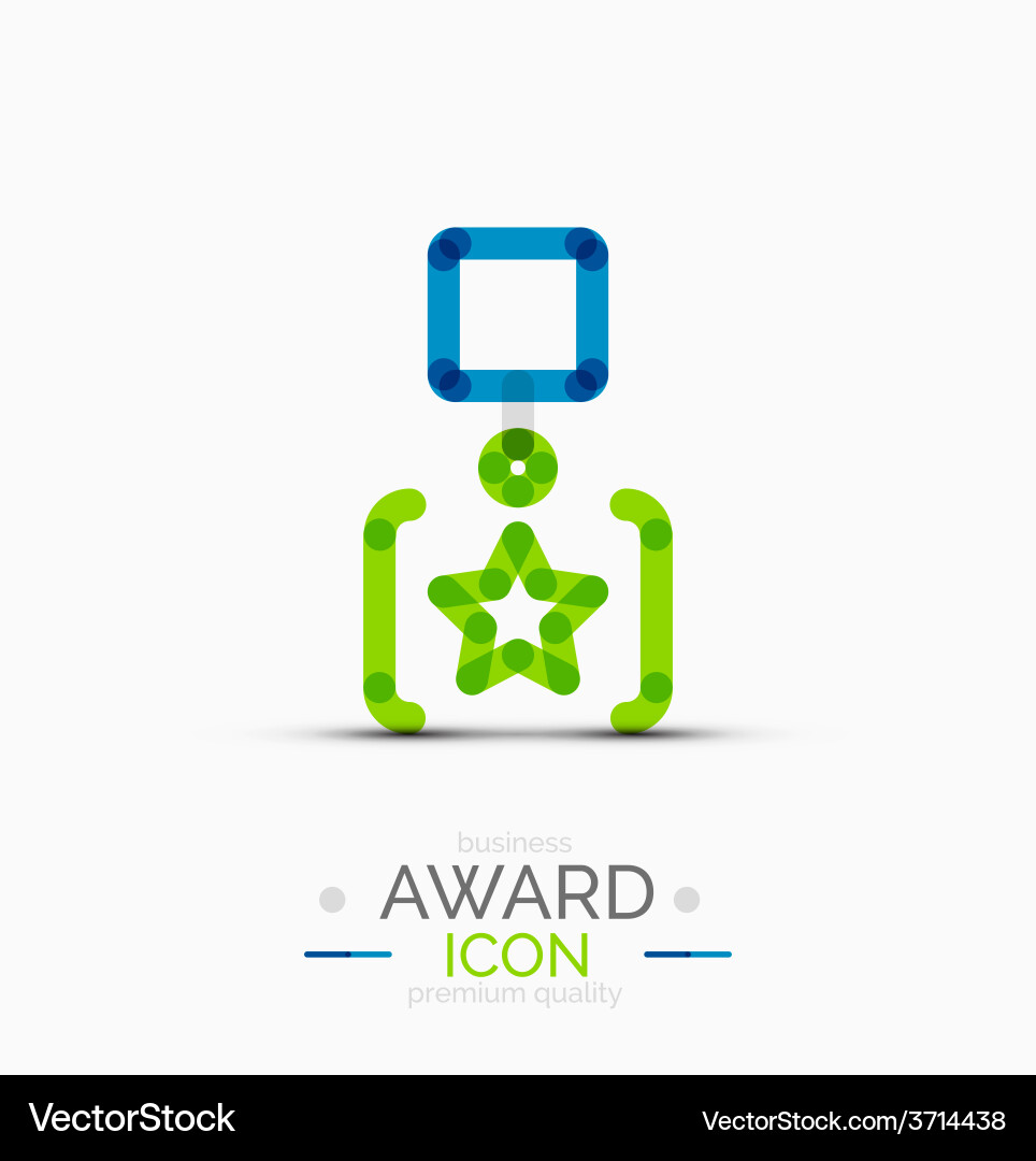 Award icon logo Royalty Free Vector Image - VectorStock
