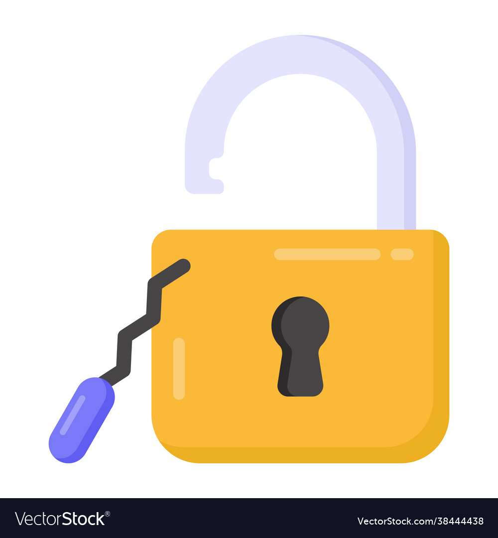 Lock pick Royalty Free Vector Image - VectorStock