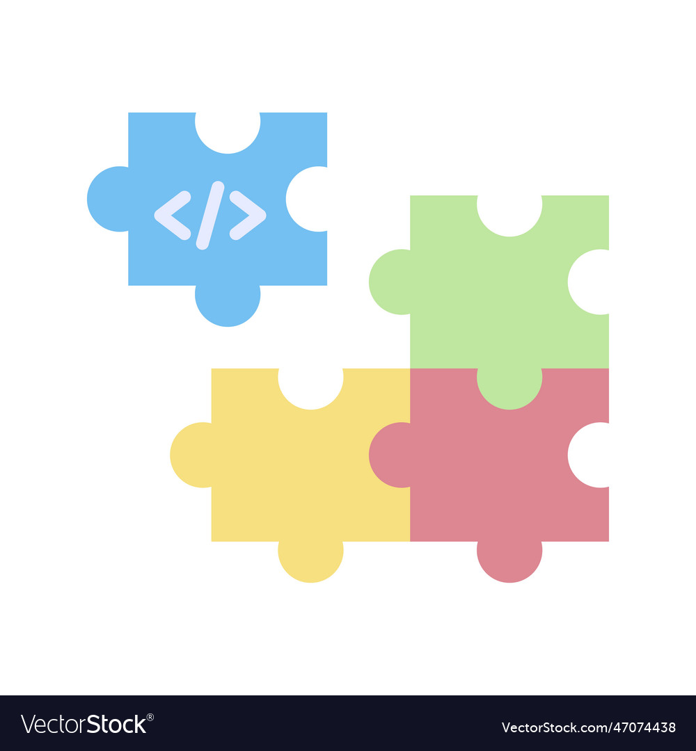 Piece of code icon image suitable Royalty Free Vector Image