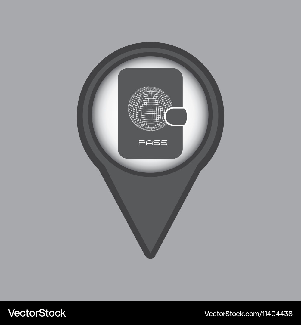 Travel concept location map passport design Vector Image