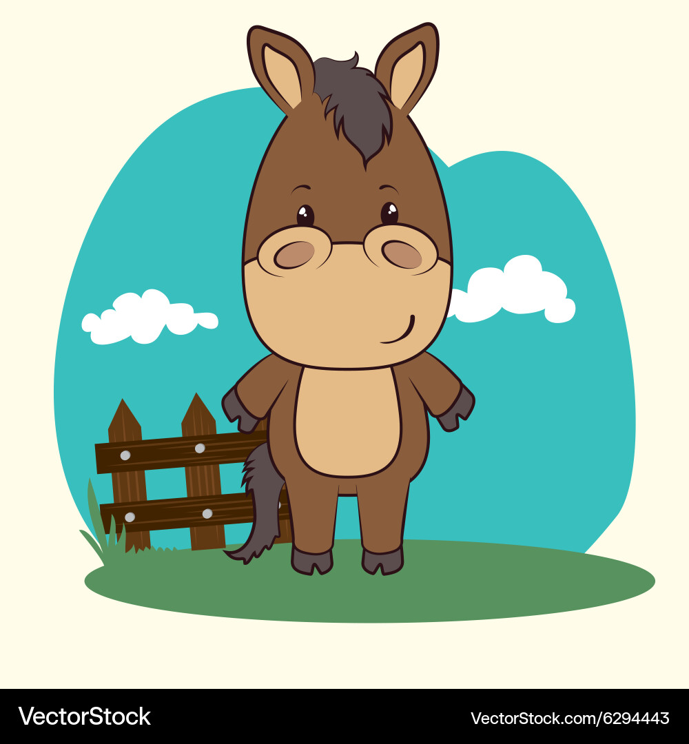 Animal cartoon graphic design Royalty Free Vector Image