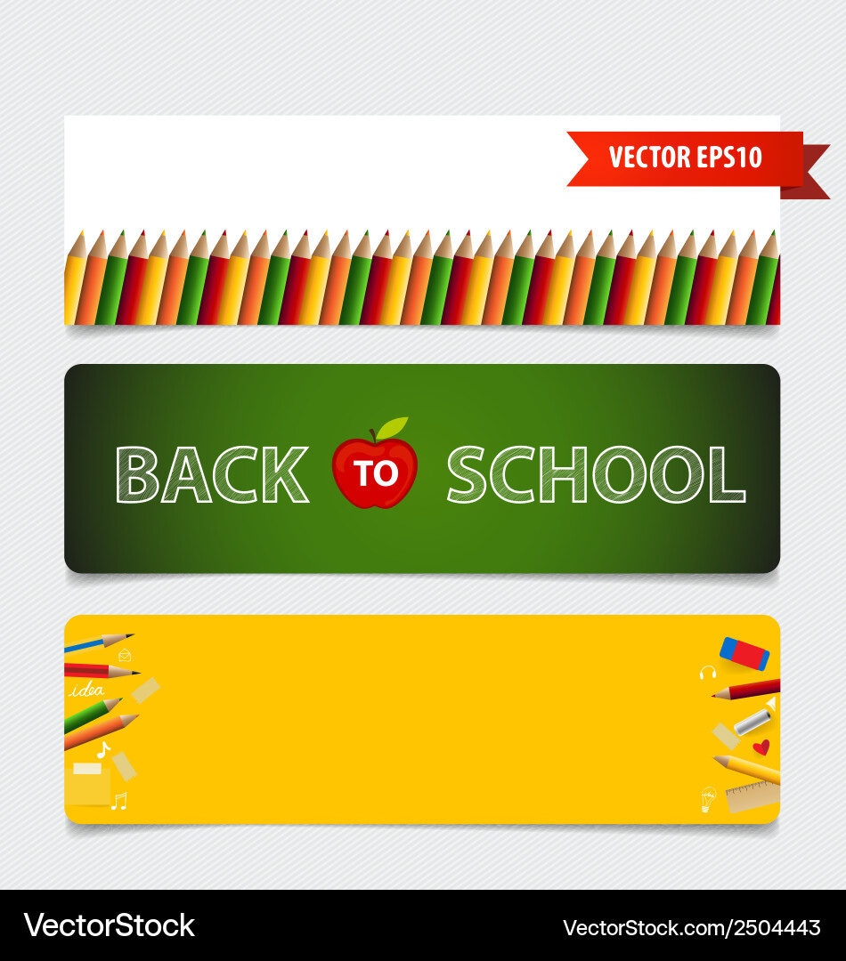 Cute note papers welcome back to school Royalty Free Vector