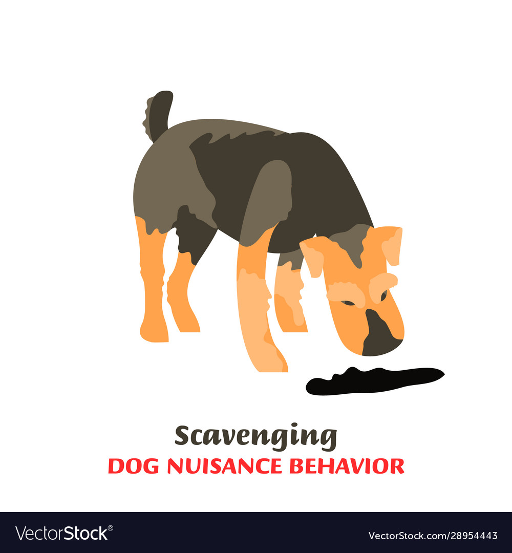 Dog behavior problems icon Royalty Free Vector Image