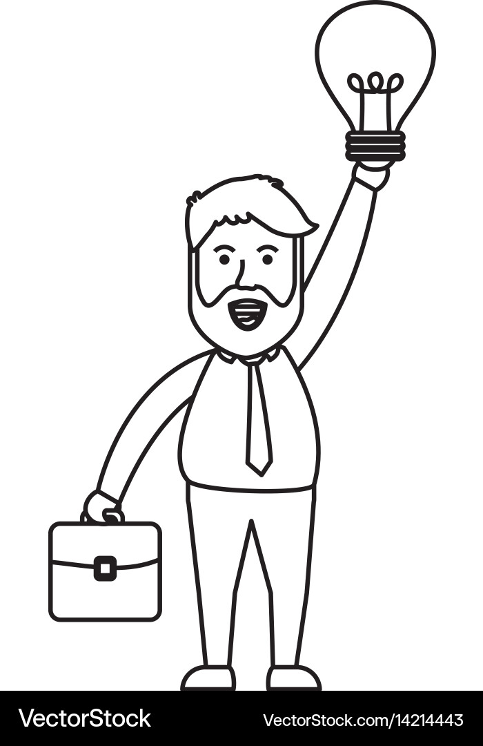 Successful businessman cartoon Royalty Free Vector Image