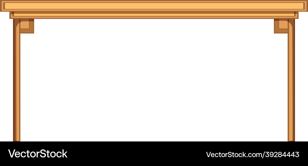Table furniture for interior design on white Vector Image