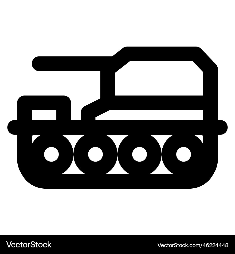 Advance heavy-duty main battle tank Royalty Free Vector
