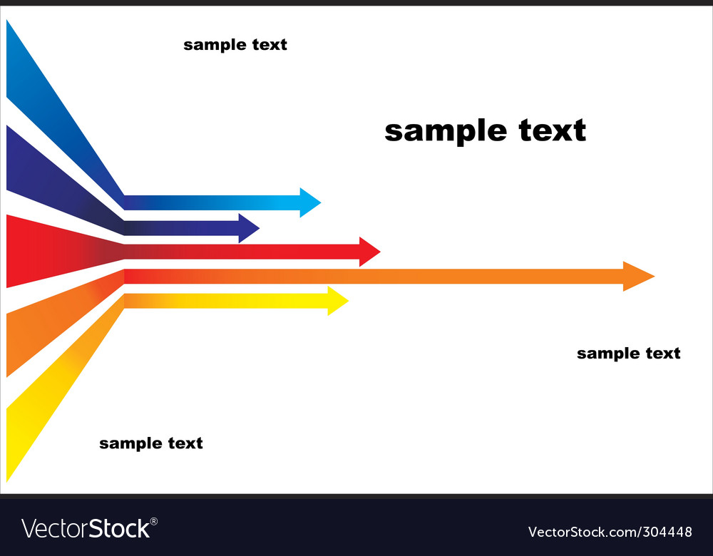 Colored arrows Royalty Free Vector Image - VectorStock