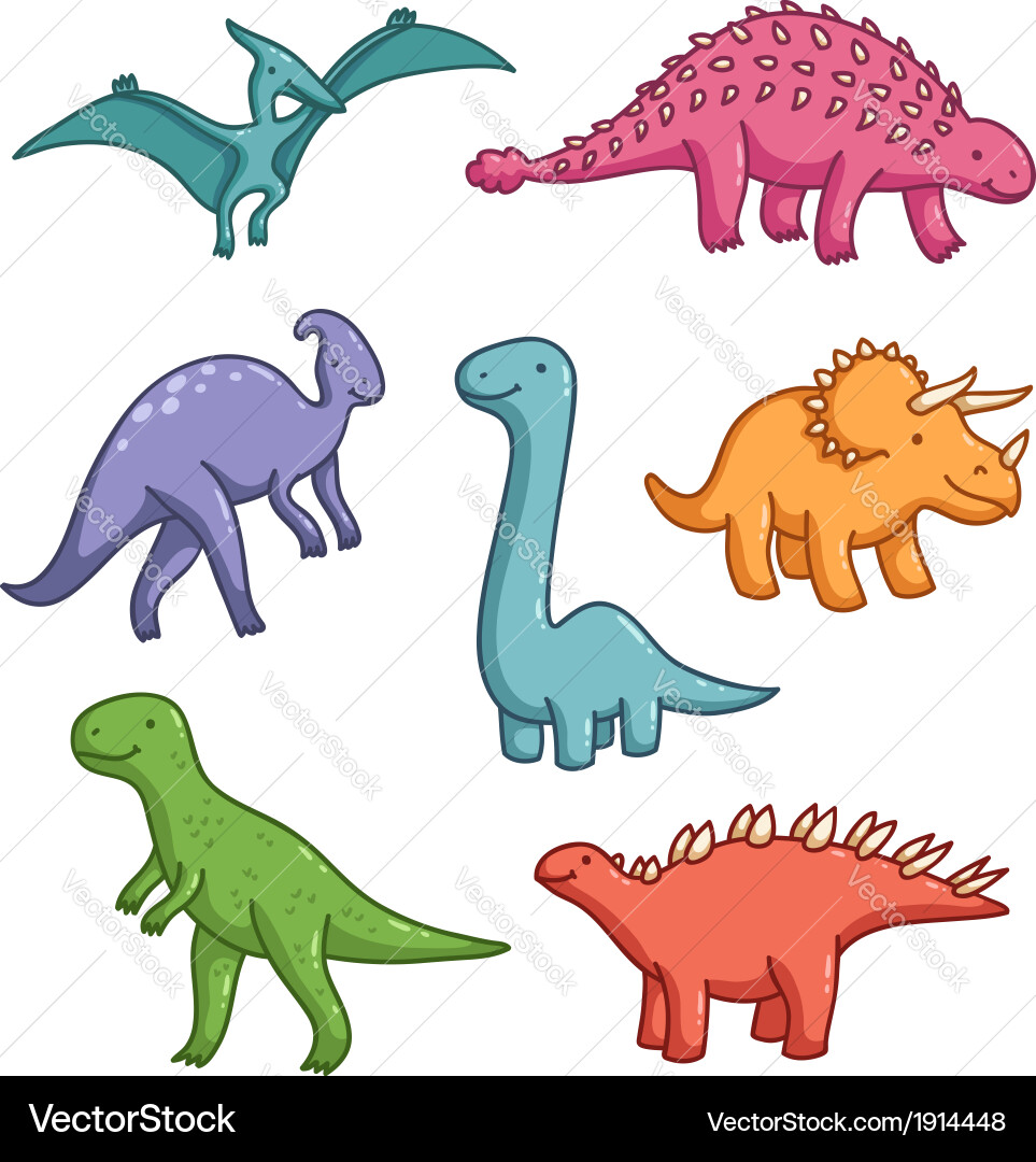 Dinosaurs Royalty Free Vector Image - VectorStock