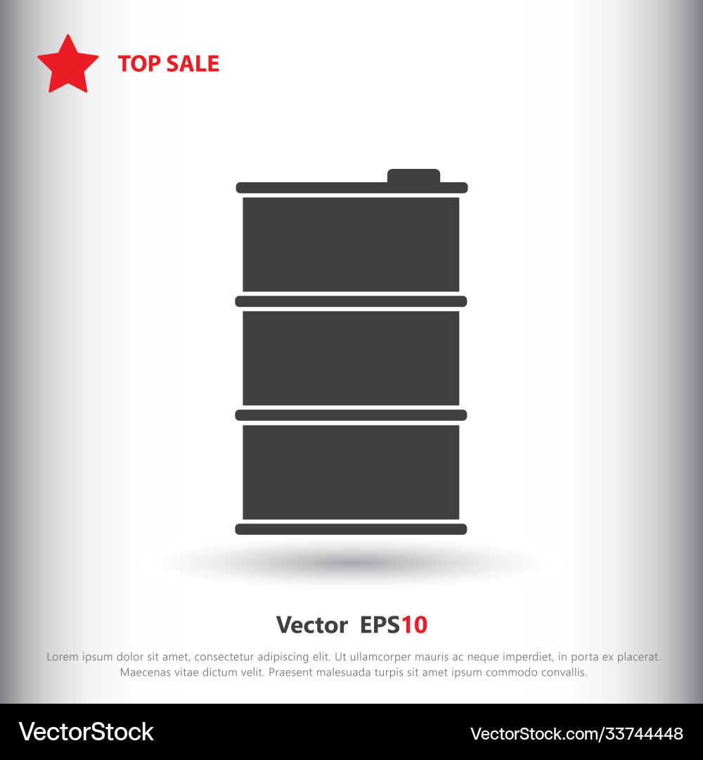 Fuel barrel icon sign symbol Royalty Free Vector Image