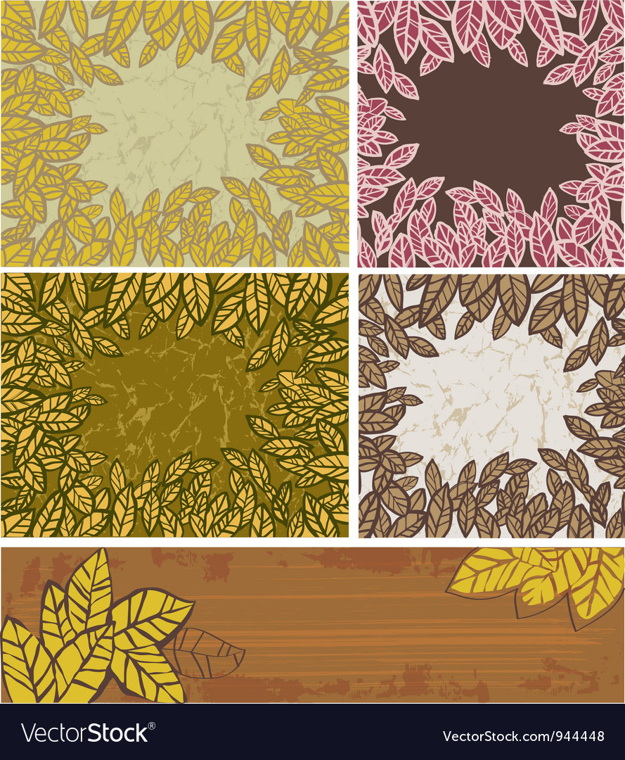 Leaves background Royalty Free Vector Image - VectorStock