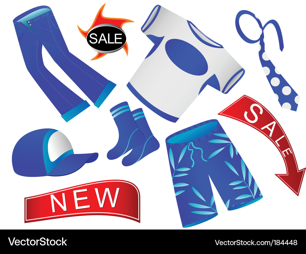 Shop of clothes Royalty Free Vector Image - VectorStock