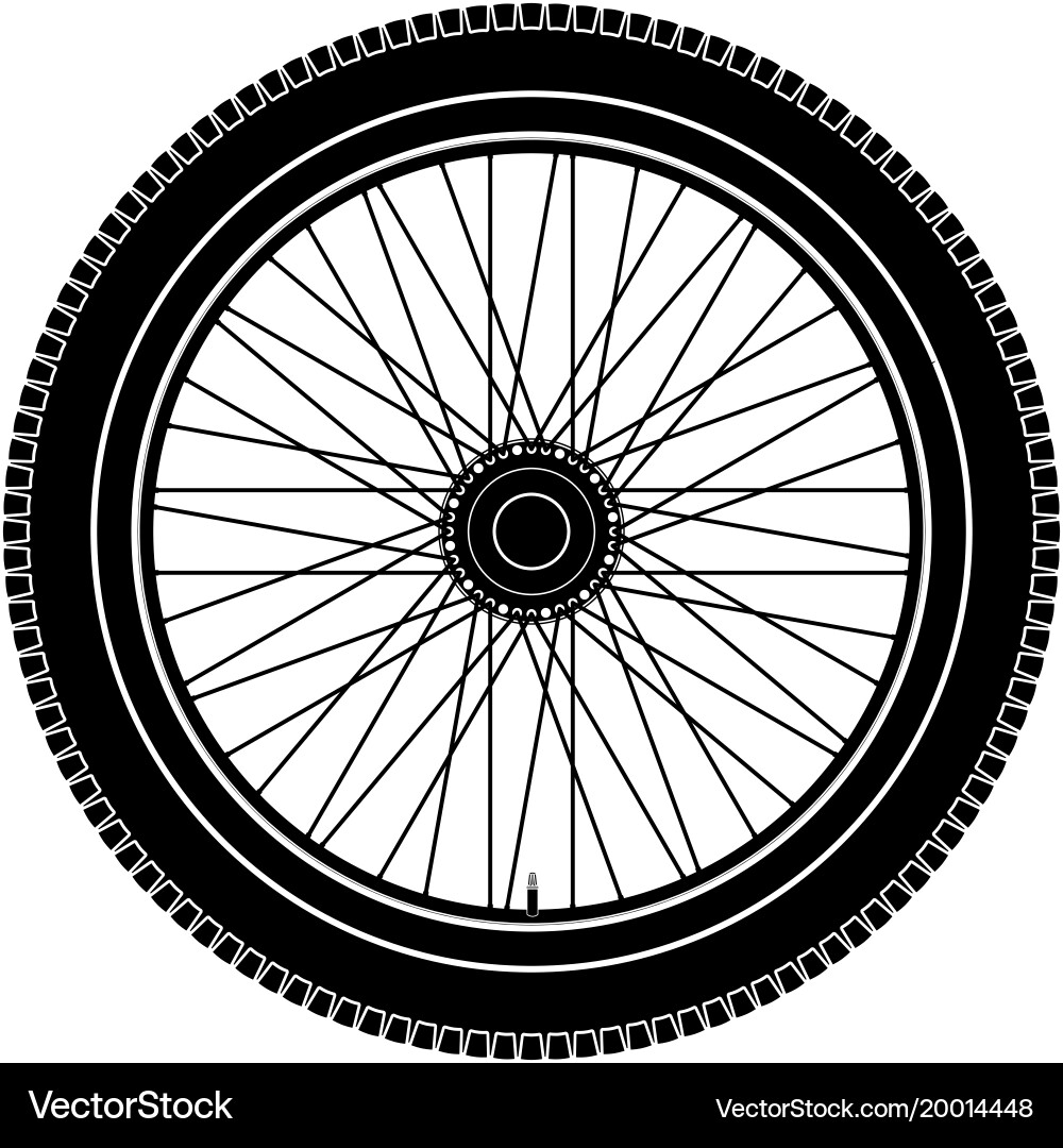 Wheel black icon Royalty Free Vector Image - VectorStock
