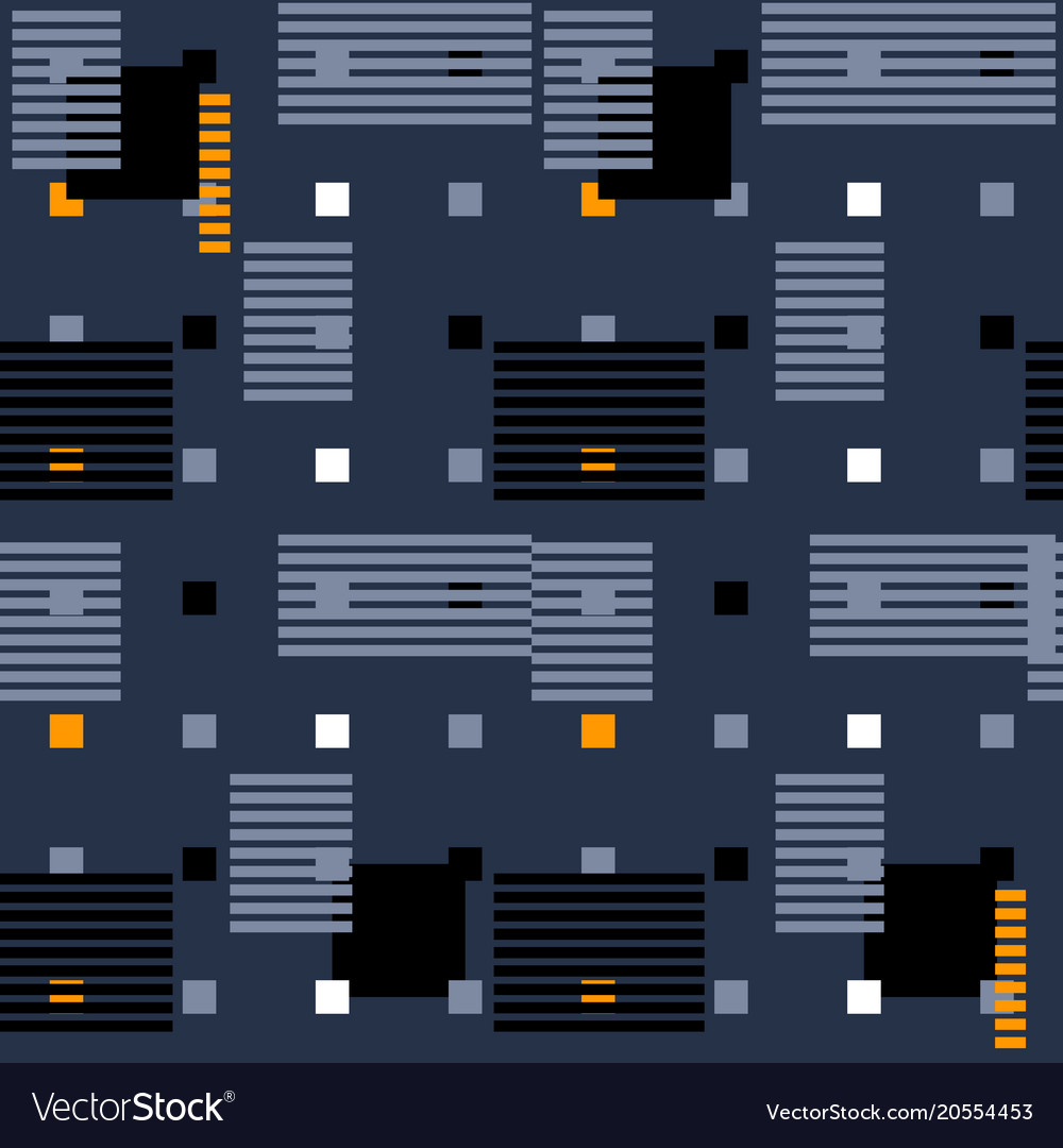 Abstract geometric square seamless pattern Vector Image