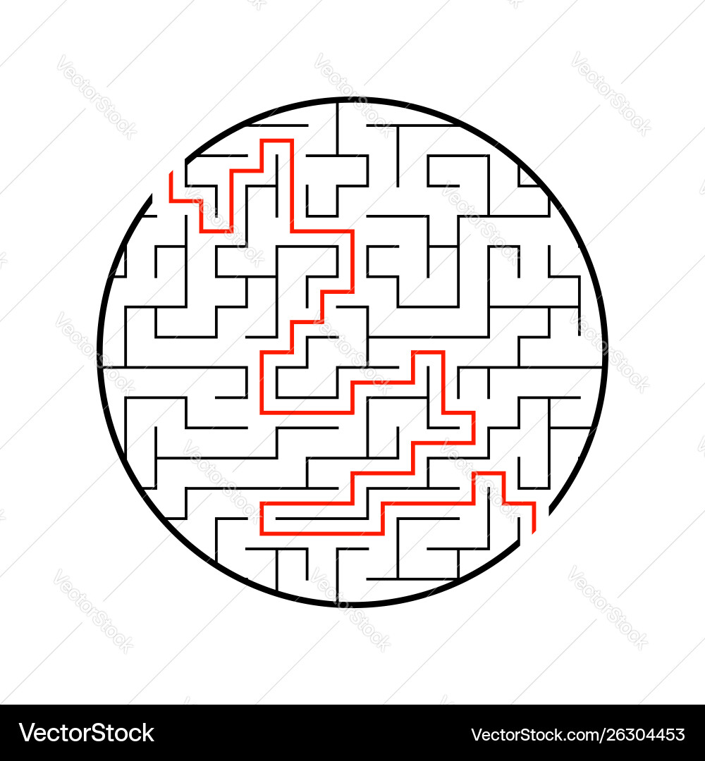Abstract labyrinth game for kids puzzle Royalty Free Vector