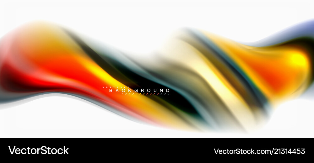 Fluid liquid mixing colors concept on light grey Vector Image