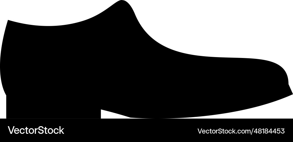 Male shoes simple icon Royalty Free Vector Image
