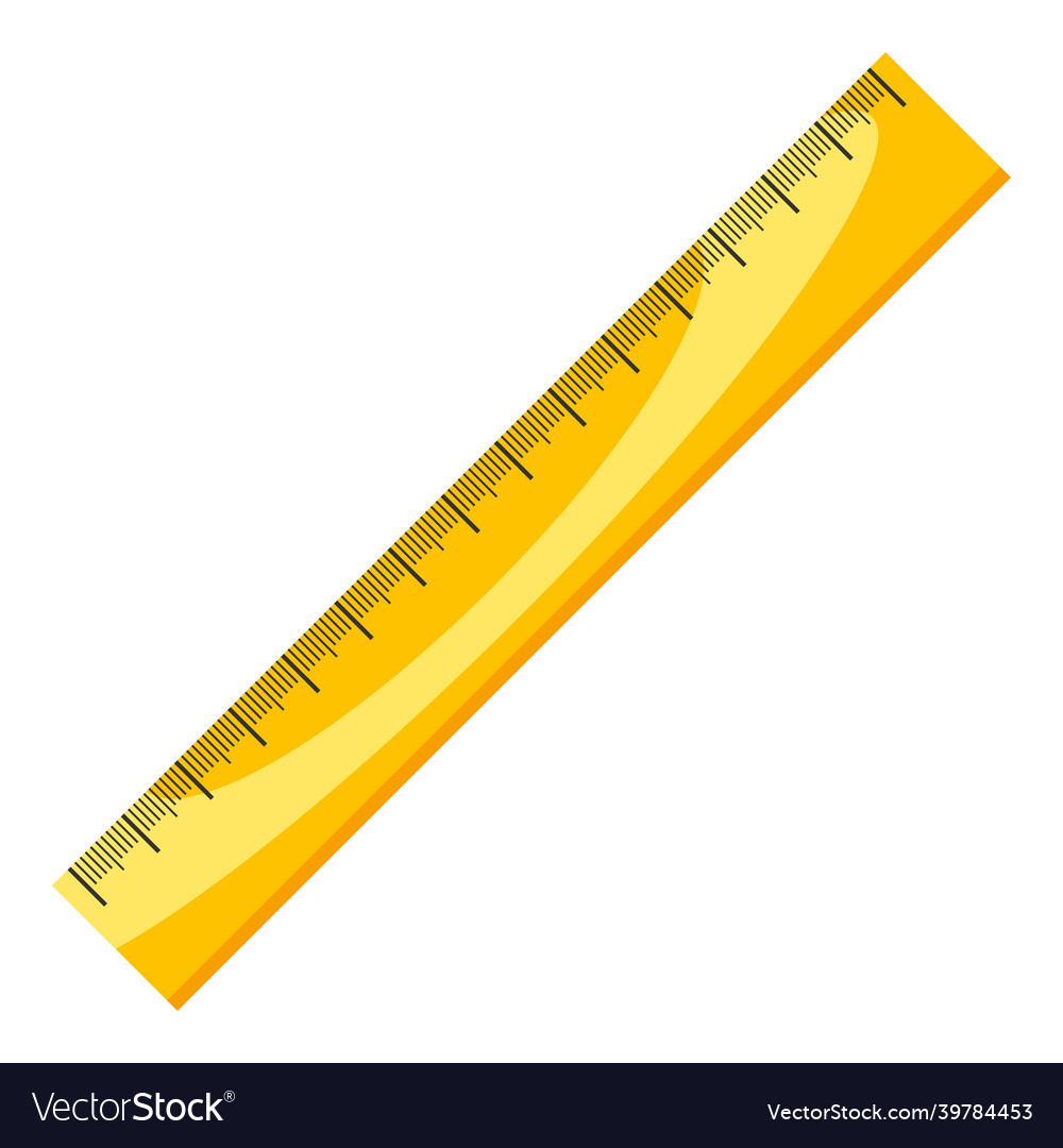 Ruler measure education icon horizontal tool Vector Image Ruler measure education icon horizontal tool Vector Image