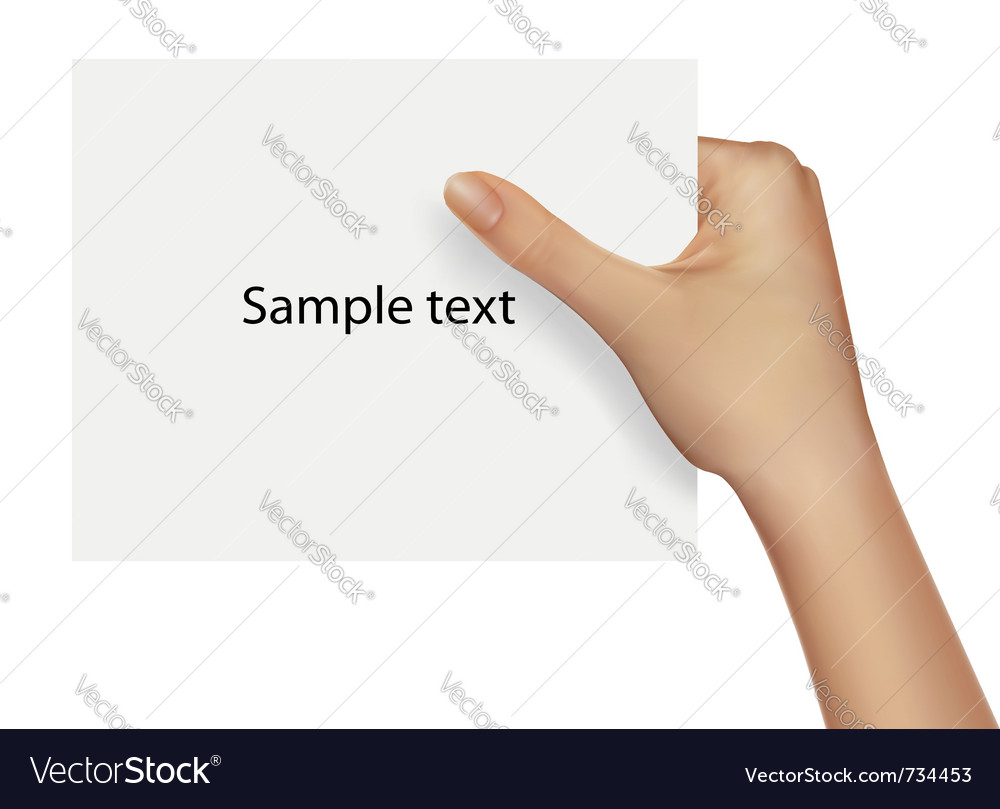 Sample text blank paper Royalty Free Vector Image