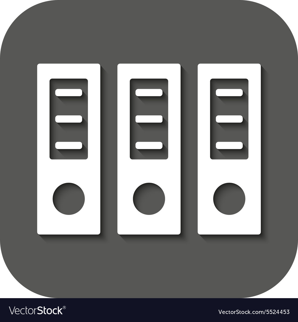 The archive folder icon Document and data Vector Image