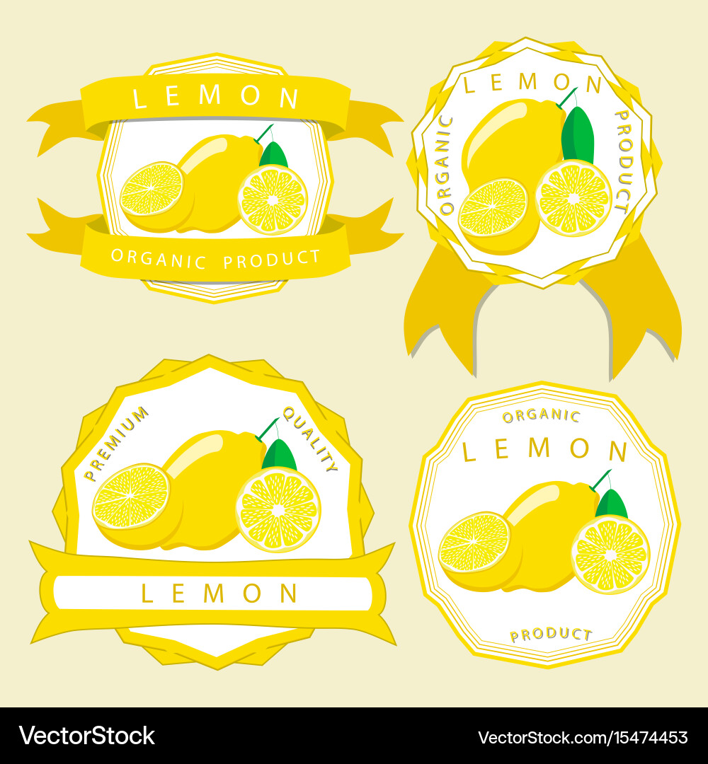 The theme lemon Royalty Free Vector Image - VectorStock