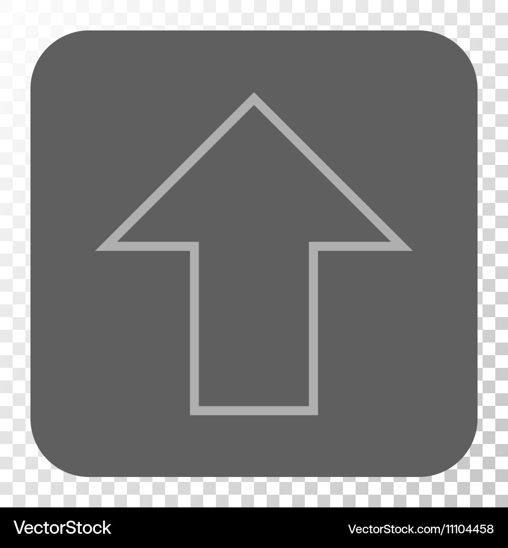 Arrow Up Rounded Square Button Royalty Free Vector Image