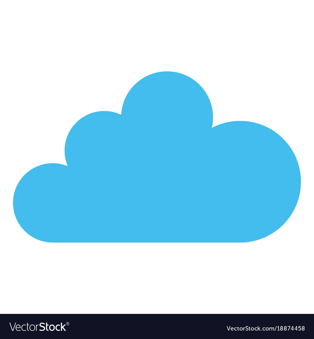 Cloud computing isolated icon Royalty Free Vector Image