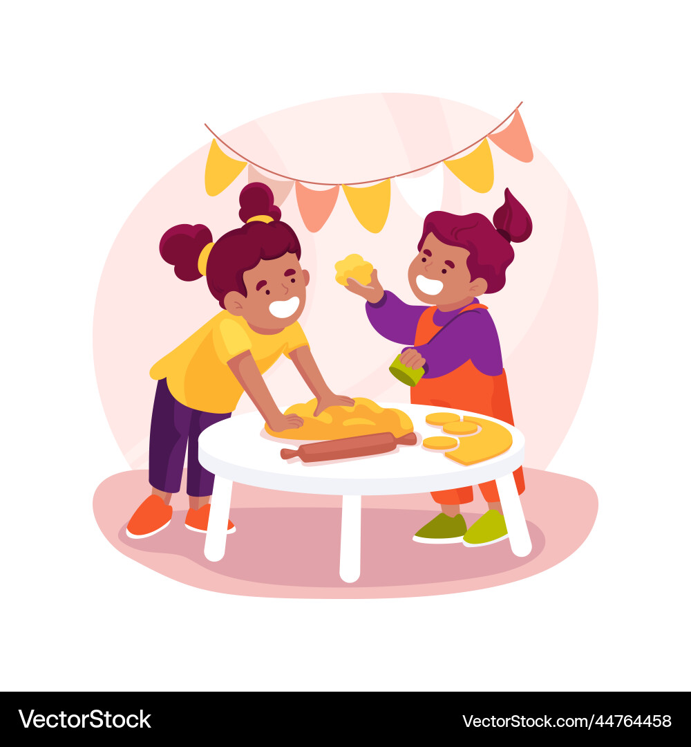 Cooking healthy meal isolated cartoon Royalty Free Vector