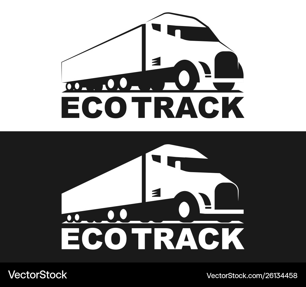 Eco truck logo Royalty Free Vector Image - VectorStock