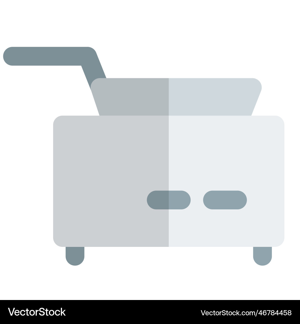Fryer cooking equipment designed for deep frying Vector Image