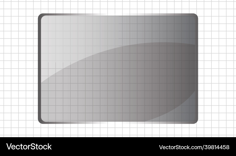 Glass plate on checkered bottom clear show Vector Image