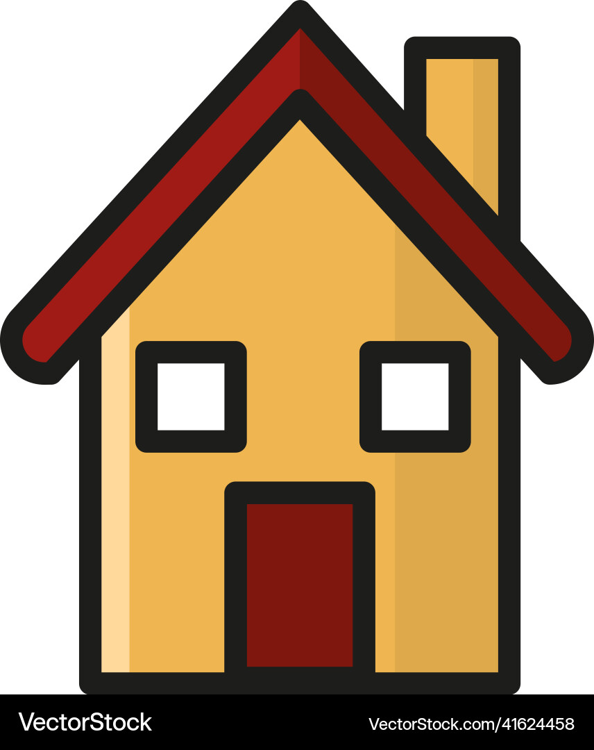 House cartoon icon Royalty Free Vector Image - VectorStock