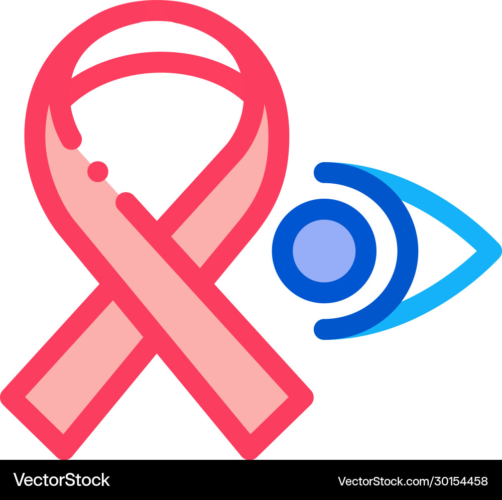 National glaucoma awareness icon outline Vector Image