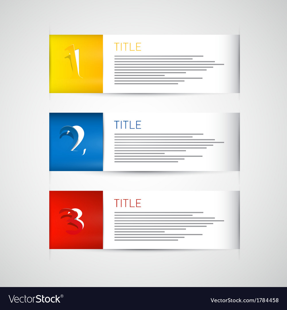 Progress steps for tutorial infographics Vector Image