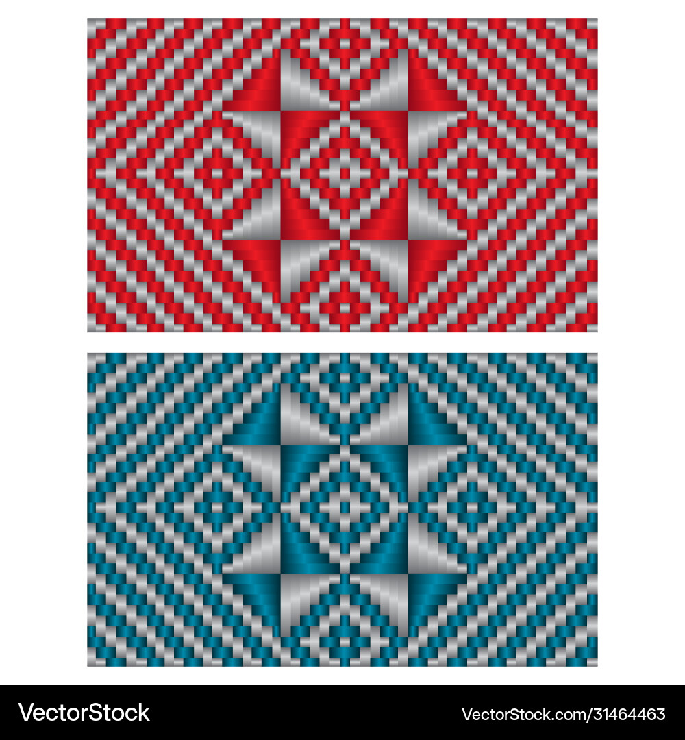 Beautiful decorative ethnic woven anyaman Vector Image