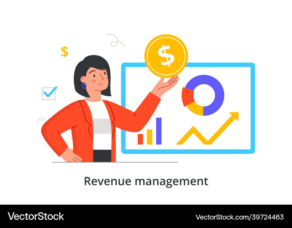 Investing and budget management Royalty Free Vector Image