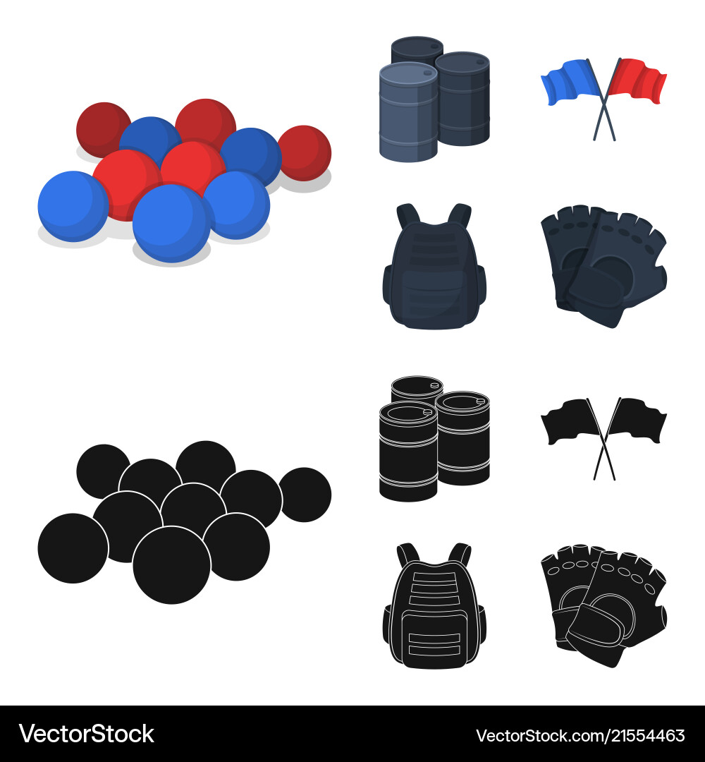 Protective vest gloves and other equipment Vector Image