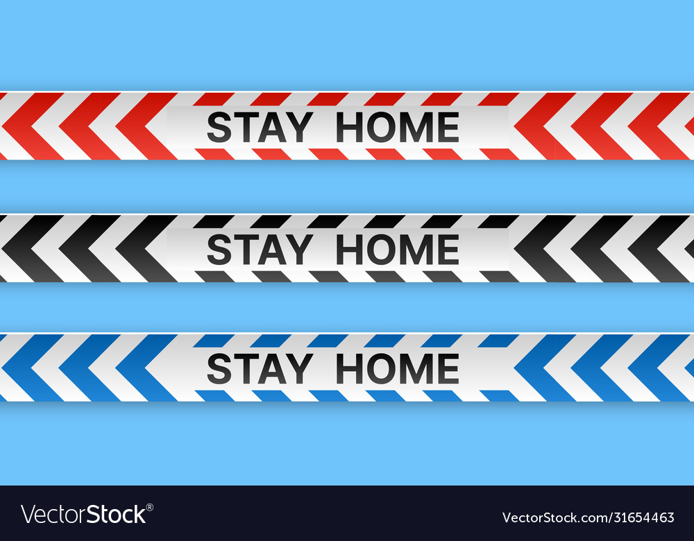 Restrictive stop marking tape pattern line Vector Image