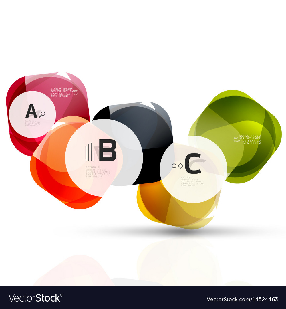 Shiny abstract elements Royalty Free Vector Image