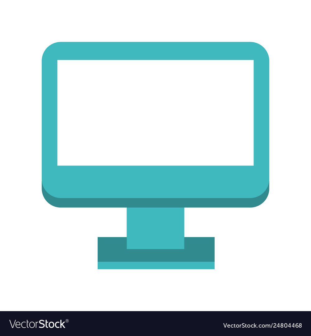 Computer screen hardware symbol Royalty Free Vector Image