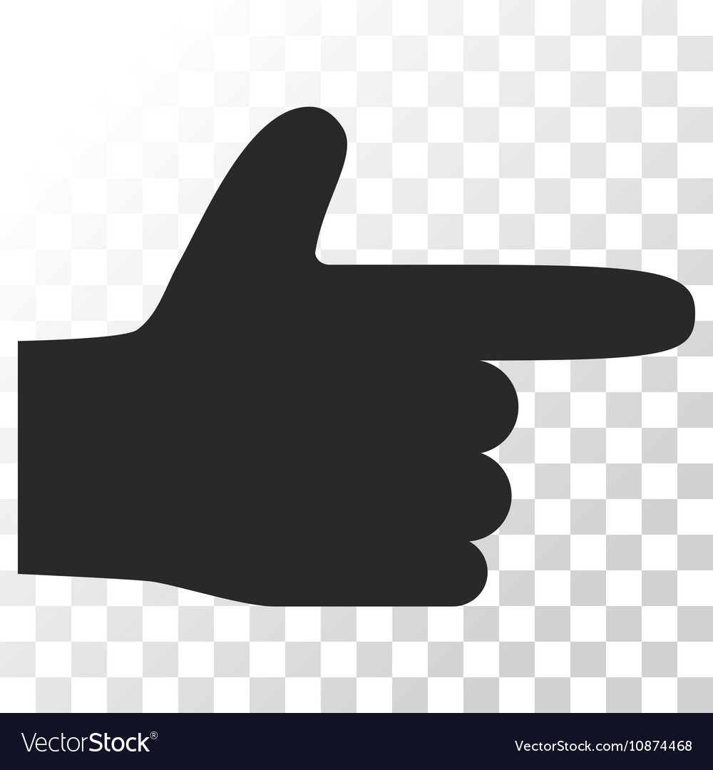 Hand pointer right icon Royalty Free Vector Image