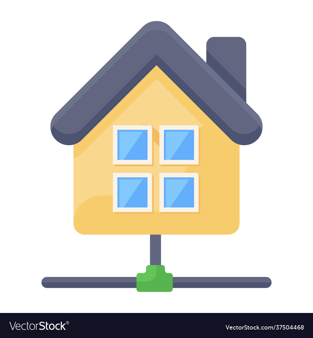 Home network Royalty Free Vector Image - VectorStock
